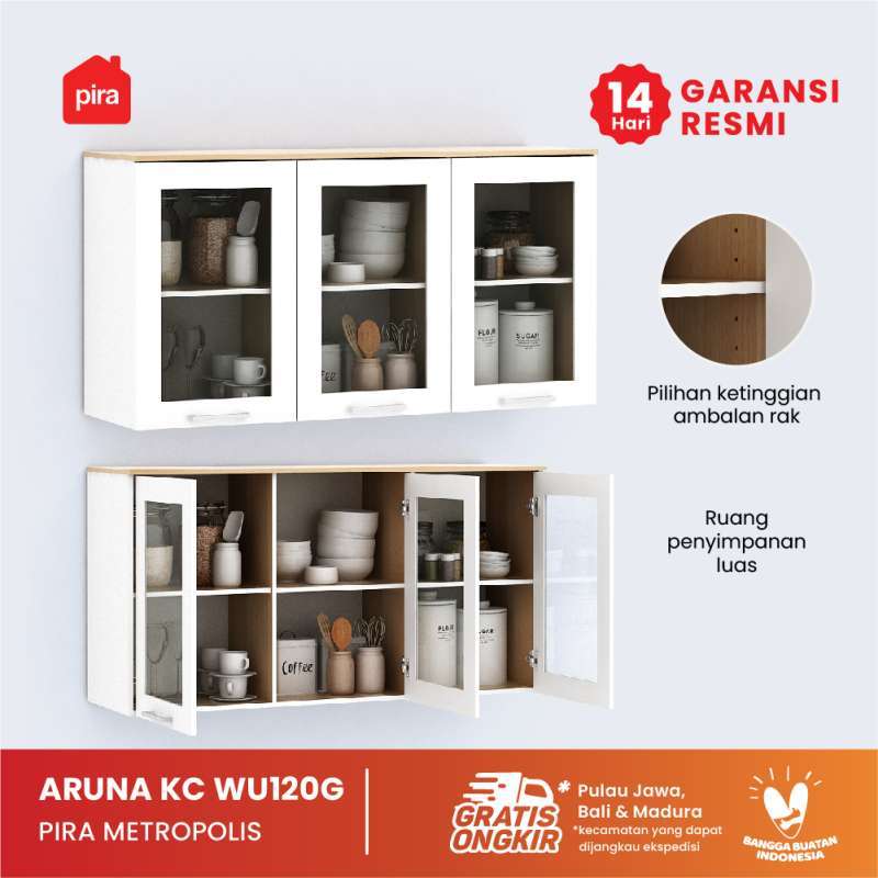Promo PIRA METROPOLIS OX - ARUNA KC WU120G Rak Gantung Dapur / Kitchen ...