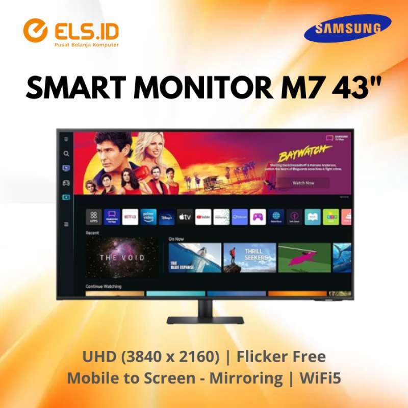 Jual Smart Monitor M7 43 4K UHD HDR 10 USB-C WiFi di Seller ELS Computer Official Store - ELS ...