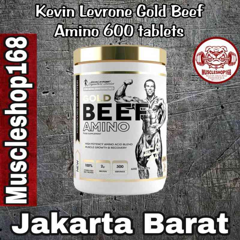 Jual Kevin Levrone Gold Beef Amino 600 Tabs - 300 Tabs (repack) Di ...
