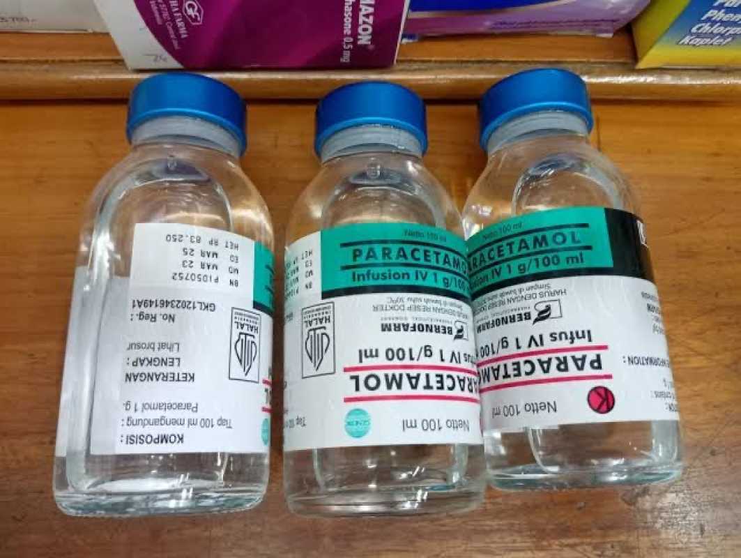 Jual Paracetamol Infus 100ml Per Box/botol Original Di Seller ...
