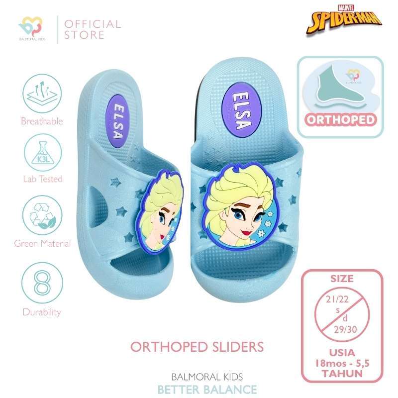 Jual Balmoral Kids Easy Dry Clogs Anak Girls Disney Frozen 21 - 30 Fz ...