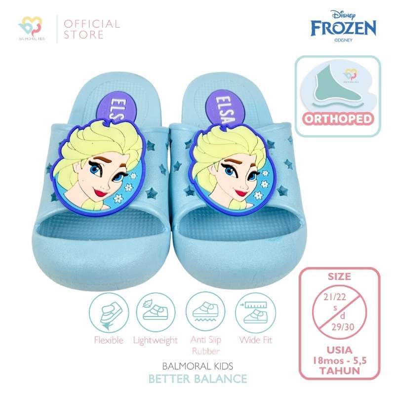 Jual Balmoral Kids Easy Dry Clogs Anak Girls Disney Frozen 21 - 30 Fz ...