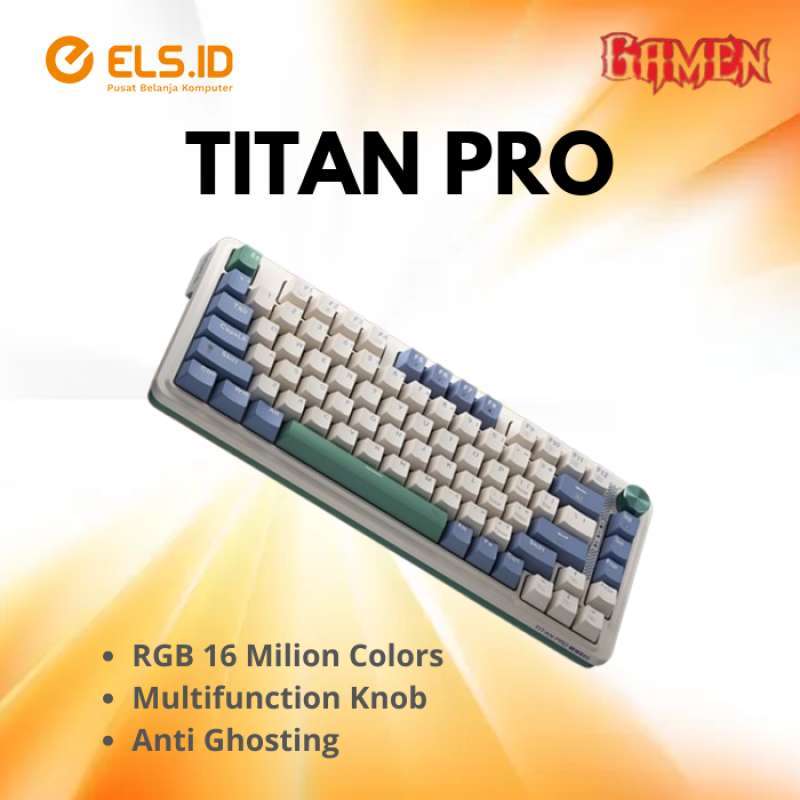 Promo Gamen Titan Pro Gaming Keyboard Mechanical Gasket Structure ...
