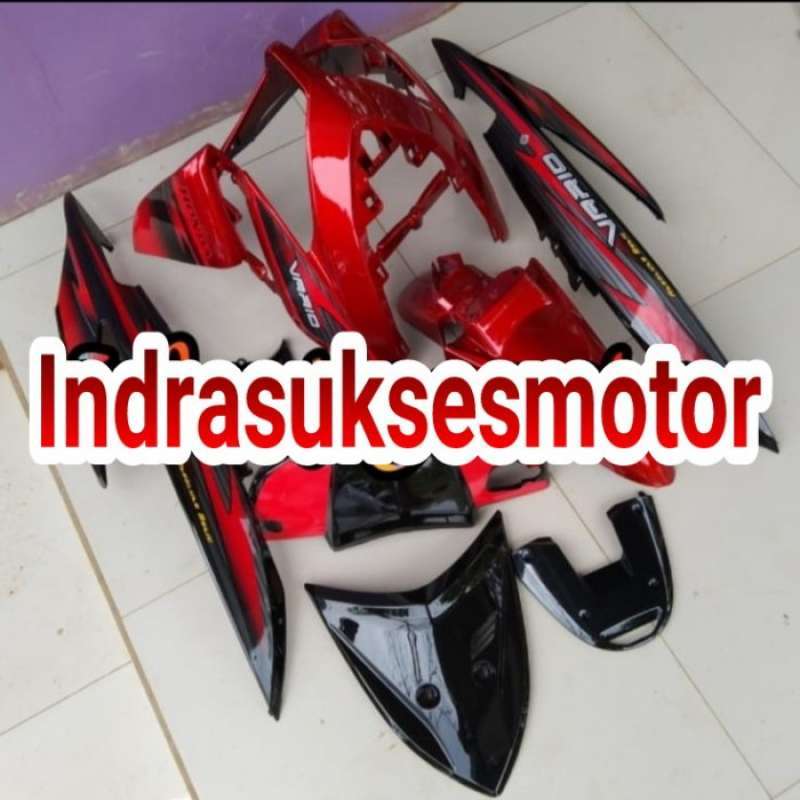 Promo Cover Full Body Halus Motor Vario Cw 110 Karbu Warna Merah Hitam ...