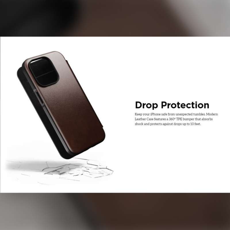 Promo Case iPhone 14 Pro Max Plus Nomad Modern Leather Folio MagSafe ...