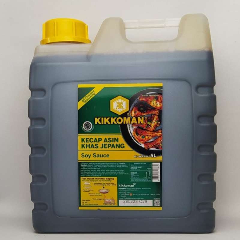 Promo KIKKOMAN SHOYU HALAL 5L Soy Sauce kecap asin khas jepang Diskon ...