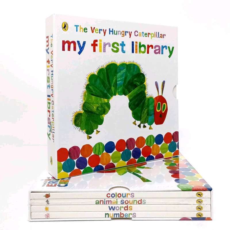 Jual Eric Carle The Very Hungry Caterpillar My First Library 4 Books ...