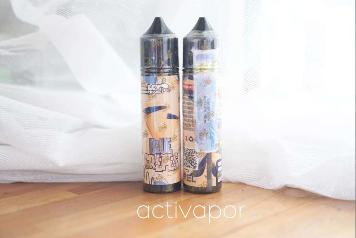 Jual SATUAN LCV Project Blue Crepes 60ml Blueberry Crepes Liquid Vape ...