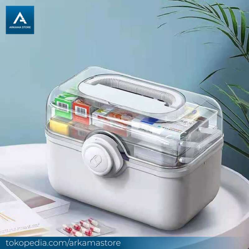Promo Tempat Obat Obatan Kotak Penyimpanan P3k Keluarga Medicine Box ...