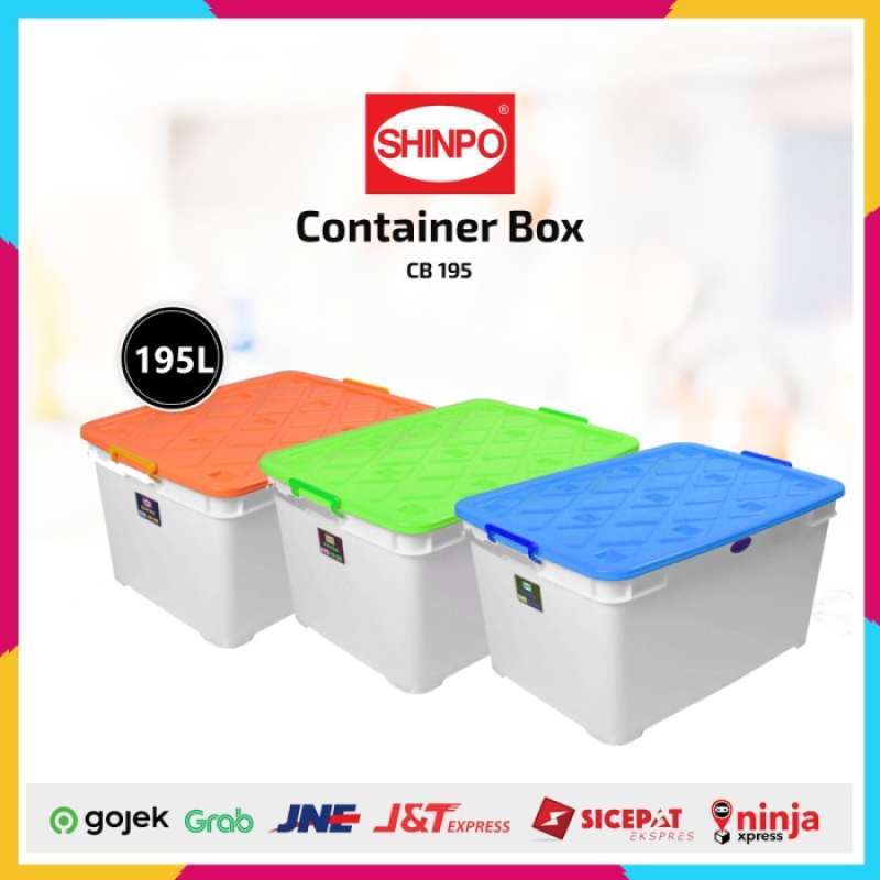 Promo Box Container Extra Shinpo CB 195 - Kotak Penyimpanan 195 Liter ...