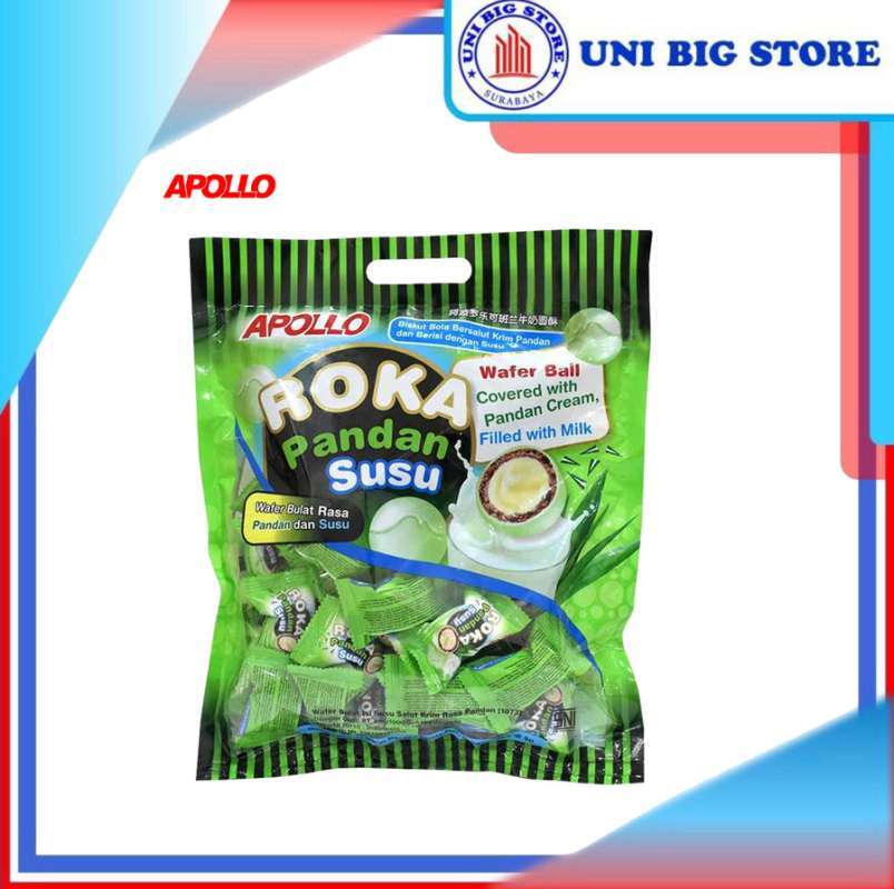 Jual Apollo Roka Coklat Pandan Susu Wafer Choco Ball 250 Gr Cokelat Di ...