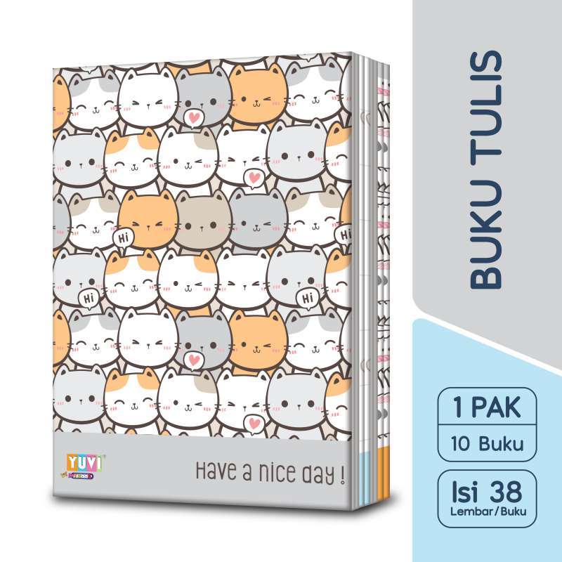Jual Buku Tulis Mybook Cute 38 Lembar Per Pack 10 Pcs Di Seller Cv ...