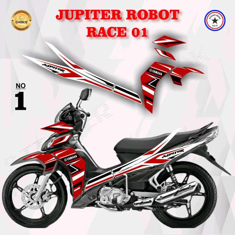 Jual Sticker Striping List Decal Motor Jupiter Robot Variasi Race 01 ...