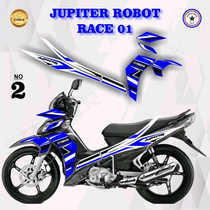 Jual Sticker Striping List Decal Motor Jupiter Robot Variasi Race 01 Di ...