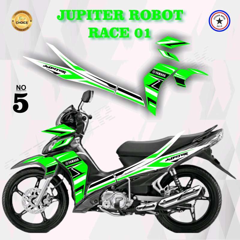 Jual Sticker Striping List Decal Motor Jupiter Robot Variasi Race 01 ...