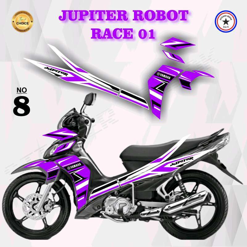 Jual Sticker Striping List Decal Motor Jupiter Robot Variasi Race 01 ...