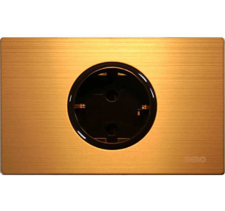 Promo NERO WIRING DEVICE TITANIUM 118 T1016VG Socket Stop Kontak Sier ...