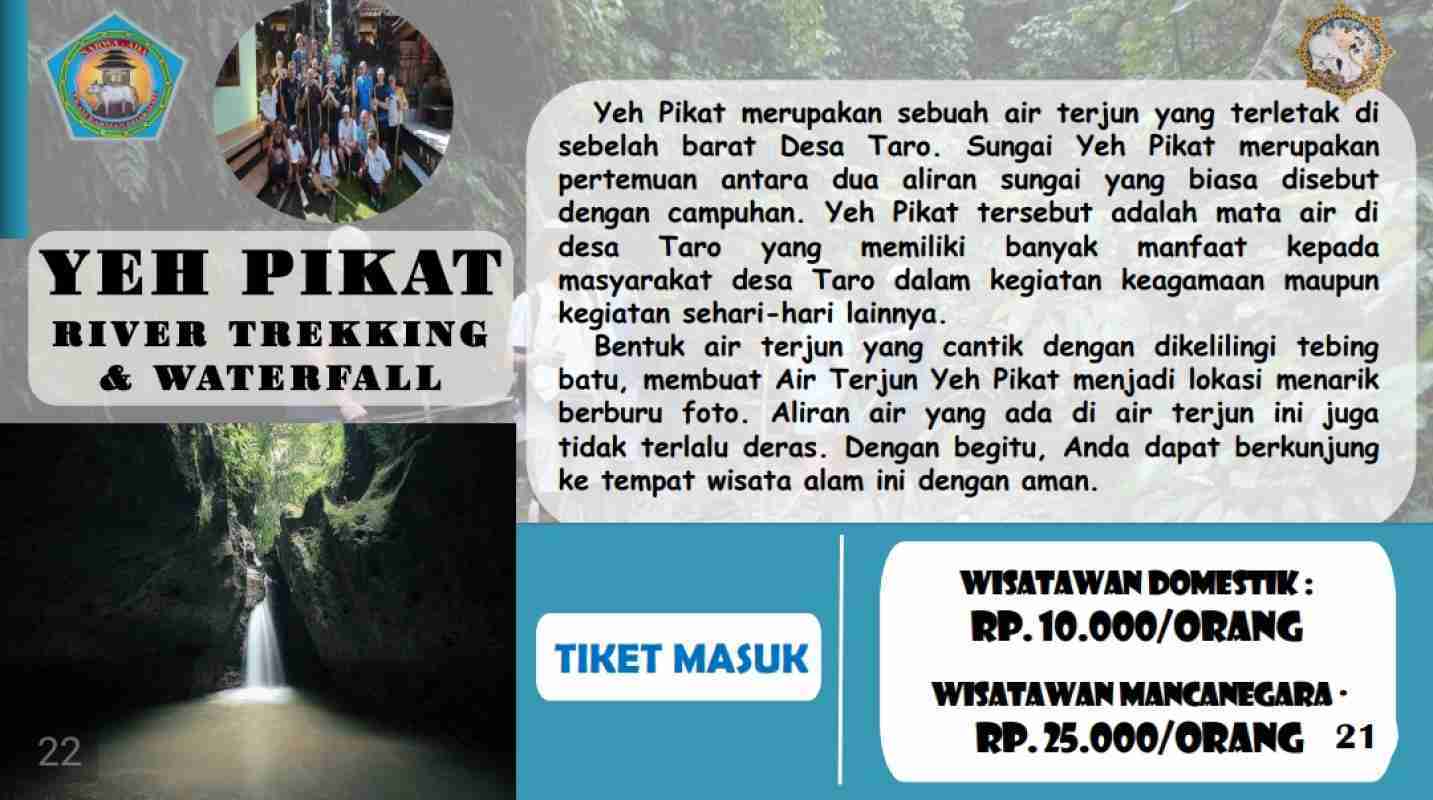 Jual Yeh Pikat River Trekking & Waterfall Di Seller Desa Wisata Taro ...