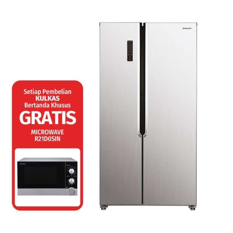 Jual Sharp Ref Sbs 2D Sj-Is50M-Sl 472L Free Ong Jabodetabek Terbaik ...