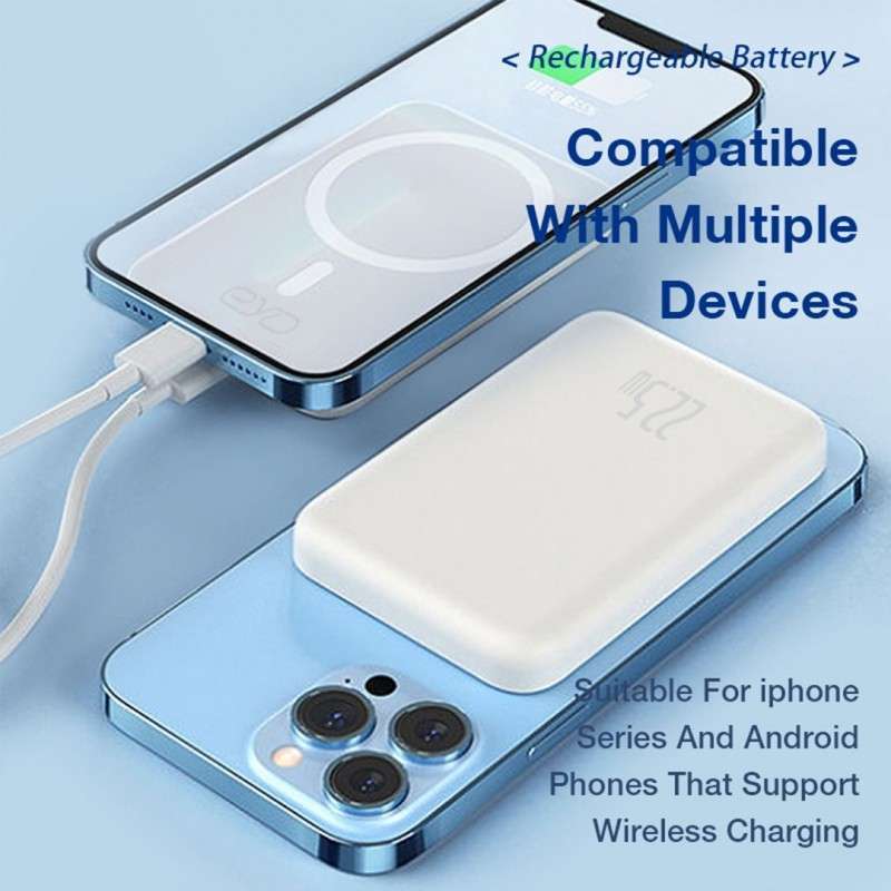 Jual EYD Magnetic Powerbank 5000mAh PD Wireless Charging di Seller ...