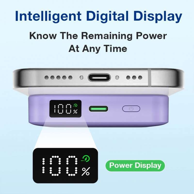 Jual EYD Magnetic Powerbank 5000mAh PD Wireless Charging di Seller ...