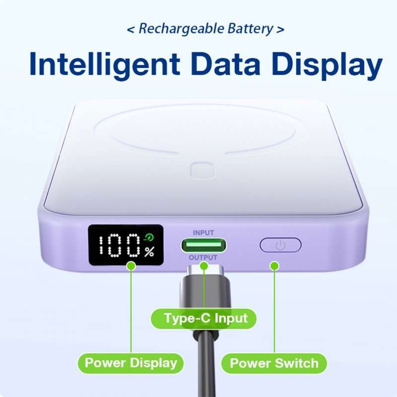 Jual EYD Magnetic Powerbank 5000mAh PD Wireless Charging di Seller ...