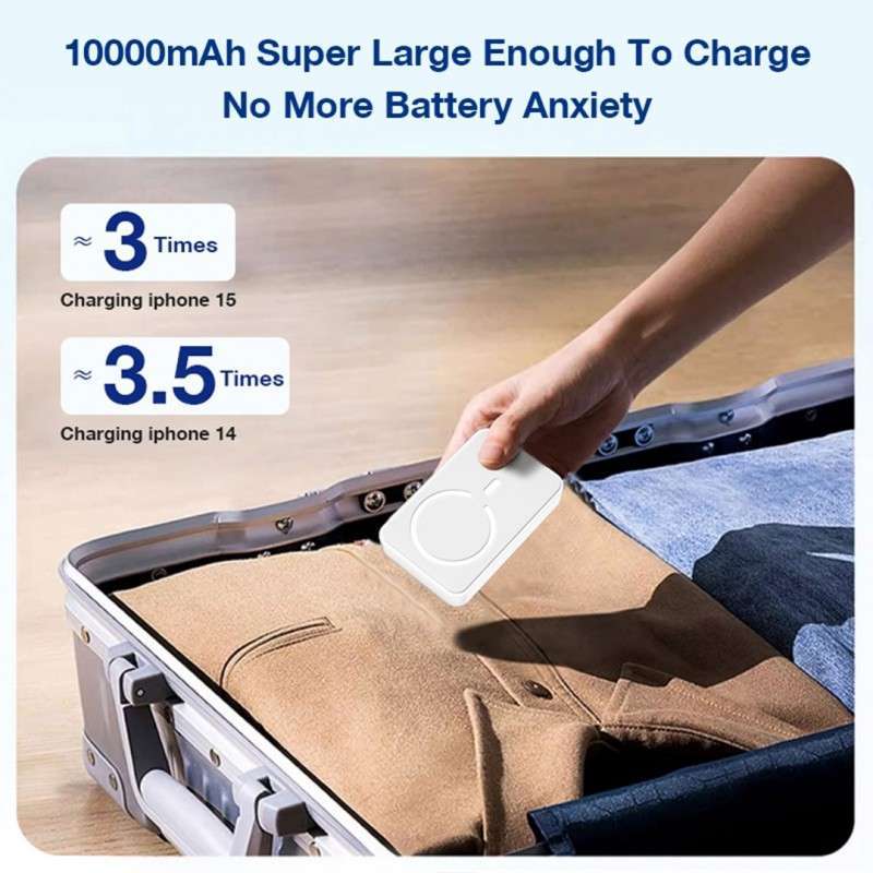 Jual EYD Magnetic Powerbank 5000mAh PD Wireless Charging di Seller ...