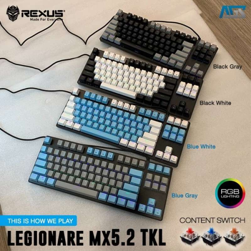 Promo Rexus Legionare Mx5.2 Tkl Mechanical - Gaming Keyboard Diskon 9% ...