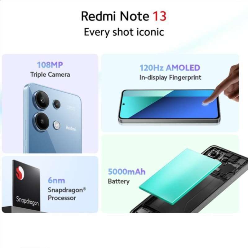 Jual Xiaomi Redmi Note 13 8/256 Gb Garansi Resmi Di Seller Ace_line ...