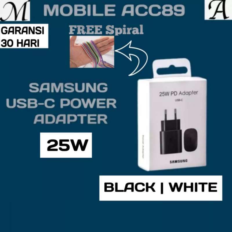 Promo Samsung Usb C Power Adapter 25 Watt Super Fast Charging Original