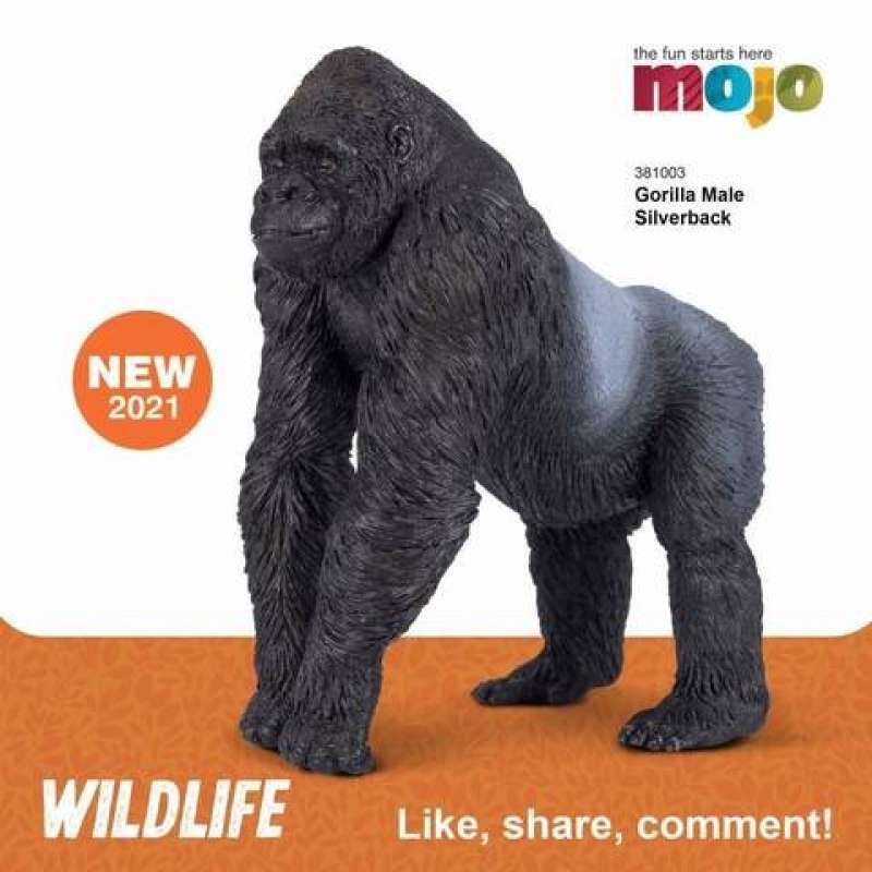 Promo Mojo Fun Gorilla Male Silverback / Kingkong - Wildlife Collection ...