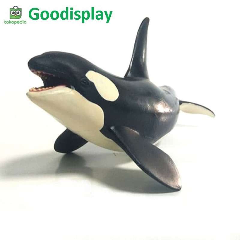 Promo mainan model miniatur hewan laut animal ikan paus orca killer ...
