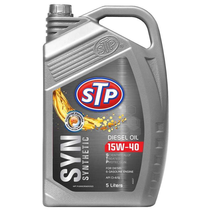 Jual STP Synthetic Diesel Oil 15W-40 – Oli Mesin Diesel Sintetik 5L di ...