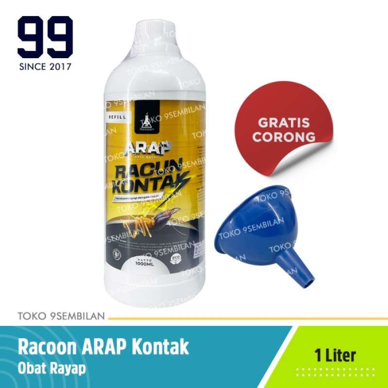 Jual Racoon Anti Rayap Racun Kontak 1 Liter ARAP Quick Action Termite ...