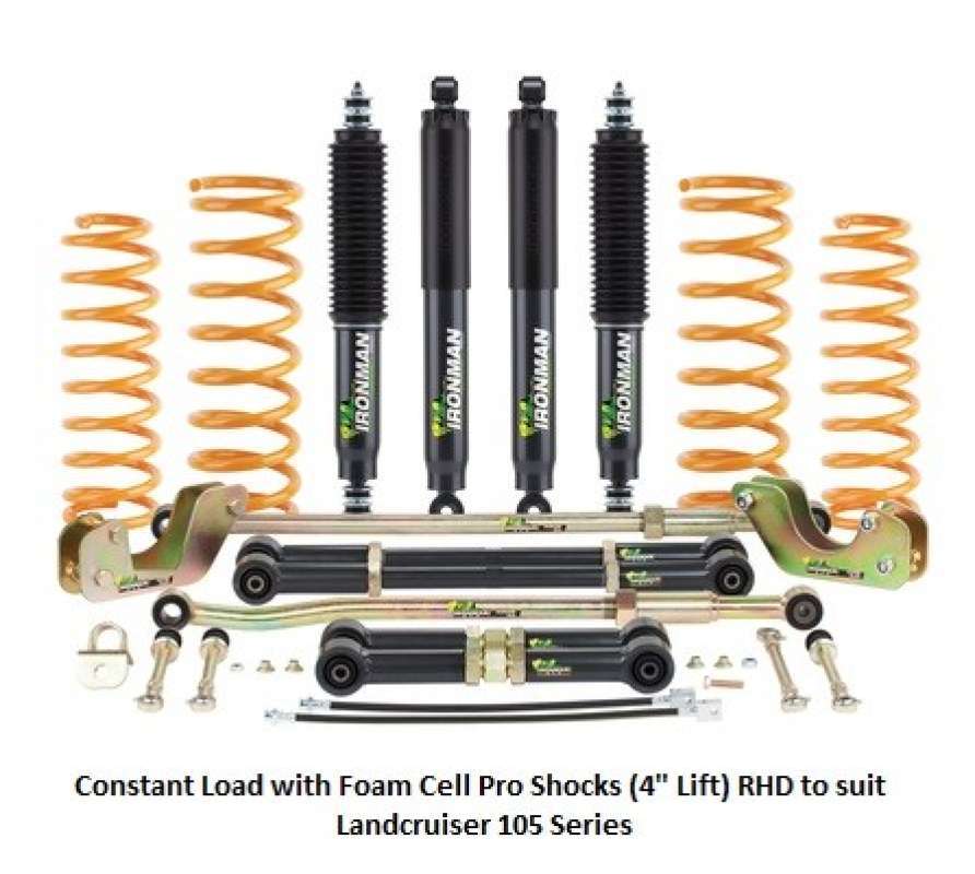 Jual suspensi landcruiser 80 lift 4 inch full kit ironman australia ...