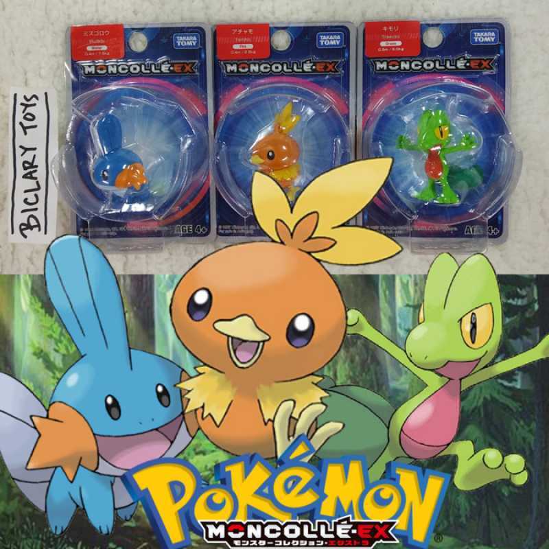 Promo Moncolle Pokemon EX SET Torchic Treecko Mudkip Takara Tomy ORI ...