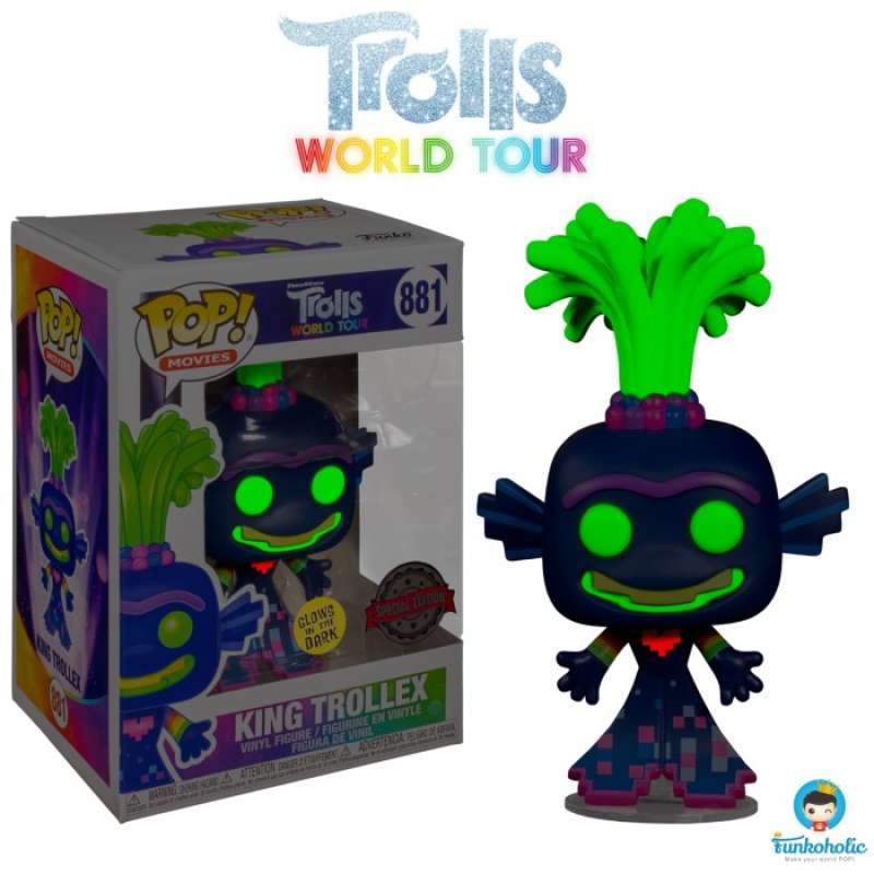 Promo POP! Trolls World Tour - King Trollex Glow in the Dark EXCLUSIVE ...