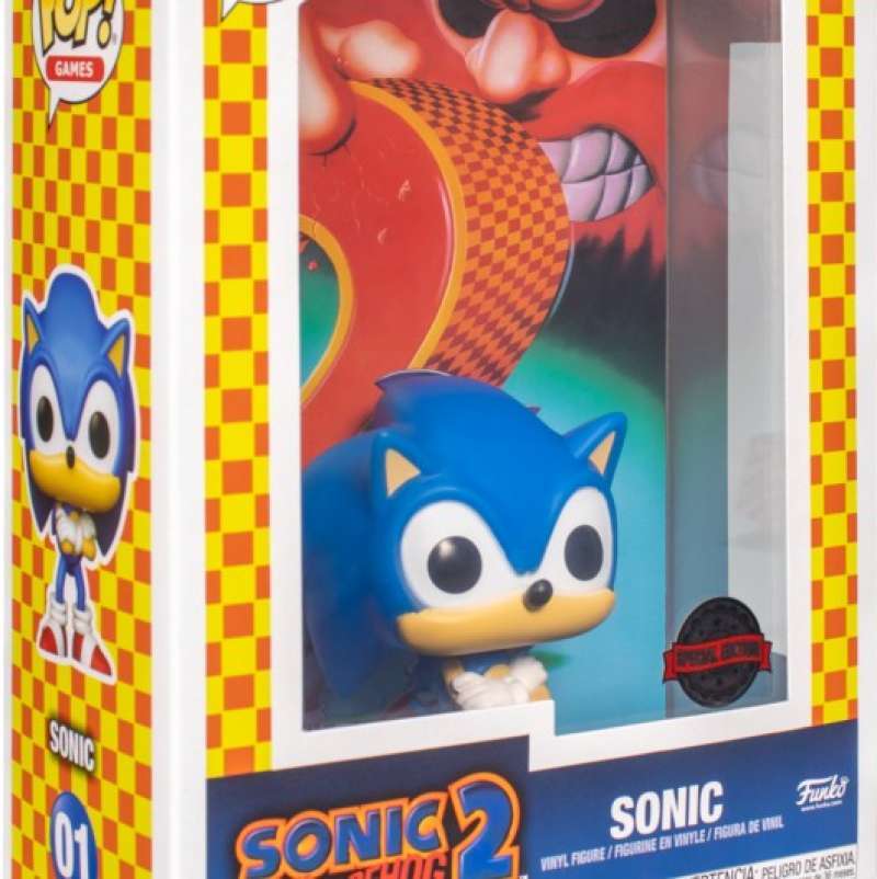 Promo Pop Games Cover Sonic The Hedgehog 2 - Protector Case - Sonic ...