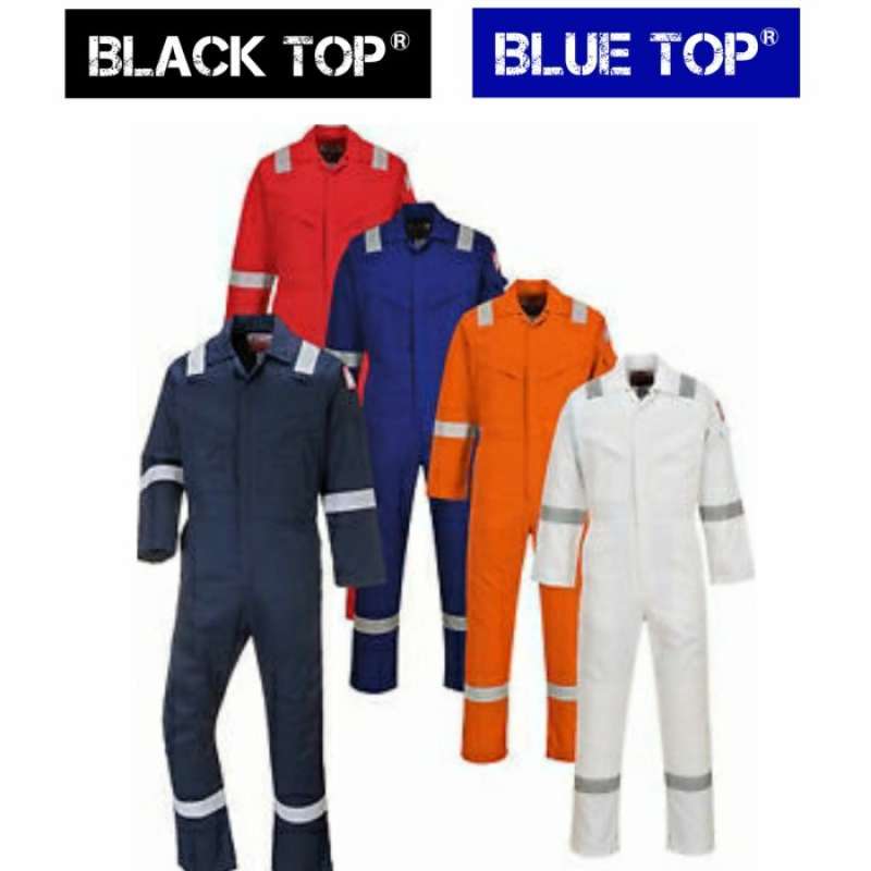 Promo Wearpack Terusan baju kerja lapangan Coverall American drill BLUE ...