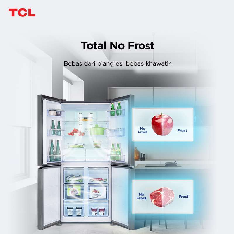 Promo [new] Tcl Kulkas Multidoors 4 Pintu - P500cd - Total No Frost ...