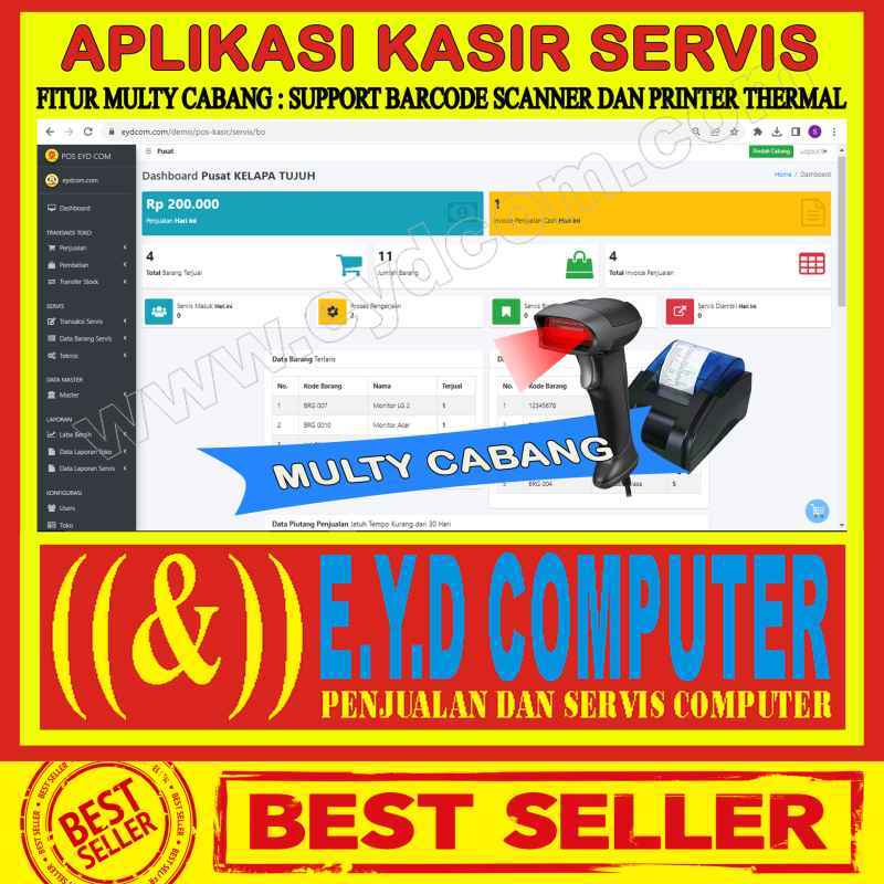 Jual SOURCE CODE APLIKASI POS KASIR SERVIS BERBASIS WEB MANAJEMEN JASA SERVIS HP & KOMPUTER ...