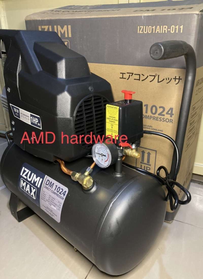 Promo AIR COMPRESSOR KOMPRESOR ANGIN PORTABLE 1 HP 24 L DD1024 IZUMI ...