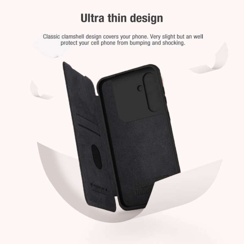 Jual Case Nillkin Qin Pro Leather Flip Camera Slide Samsung Galaxy A55 ...