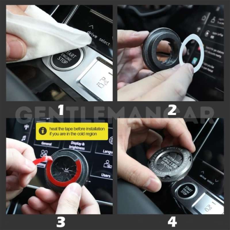Promo COVER ROTARY START STOP ENGINE CAR RING BUTTON LOGO MOBIL TOYOTA ...