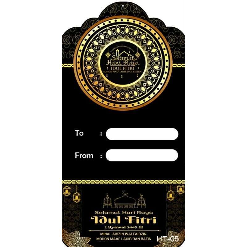 Jual Print Cetak Custom Hang Tag , Hangtag Hari Raya Idul Fitri - Ht3 ...