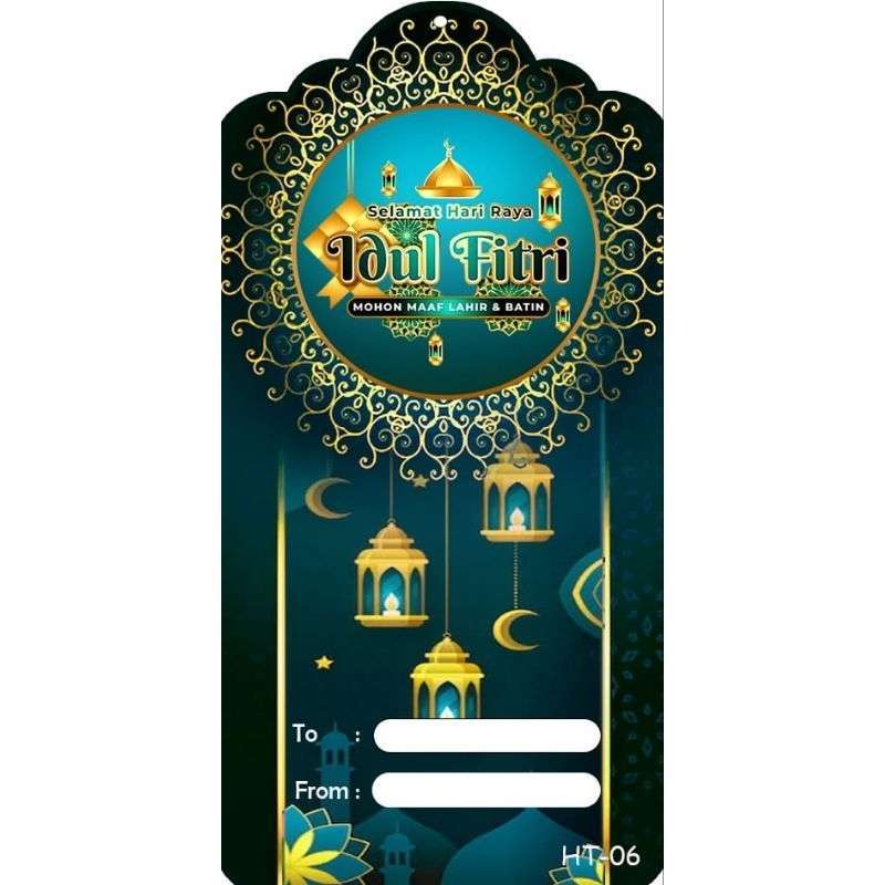 Jual Print Cetak Custom Hang Tag , Hangtag Hari Raya Idul Fitri - Ht3 ...