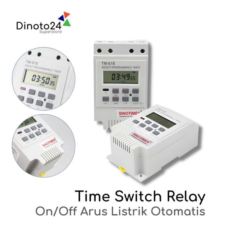 Promo Relay Waktu Otomatis Digital Timer Switch 220v 30a Sinotimer ...