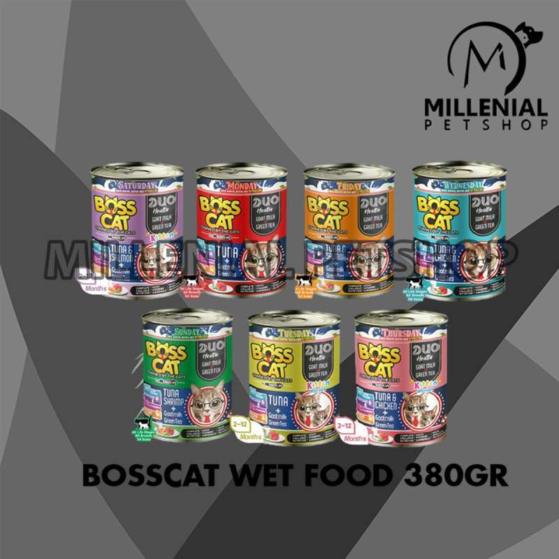 Promo Makanan Kucing Basah Boss Cat Wet Food Kaleng 380 Gram - Ad ...