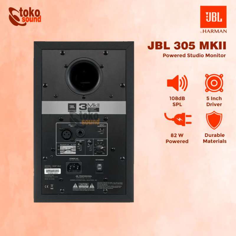 Jual Jbl 305p Mk2 - 5 Inch Speaker Monitor Studio Aktif - Sepasang Di ...