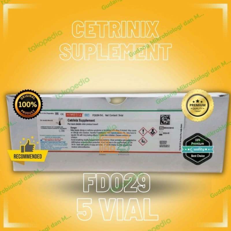 Promo Cetrinix Supplement - Suplemen Media Mikrobiologi, 5 Vial Diskon ...